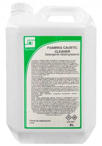 FOAMING CAUSTIC CLEANER QUÍMICOS INDUSTRIA ALIMENTICIA