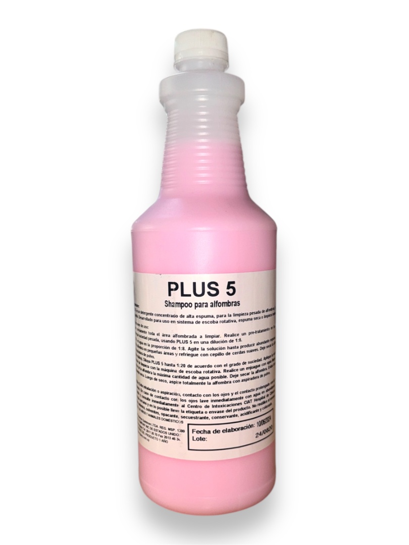 PLUS 5 QUÍMICOS CUIDADO DE ALFOMBRAS